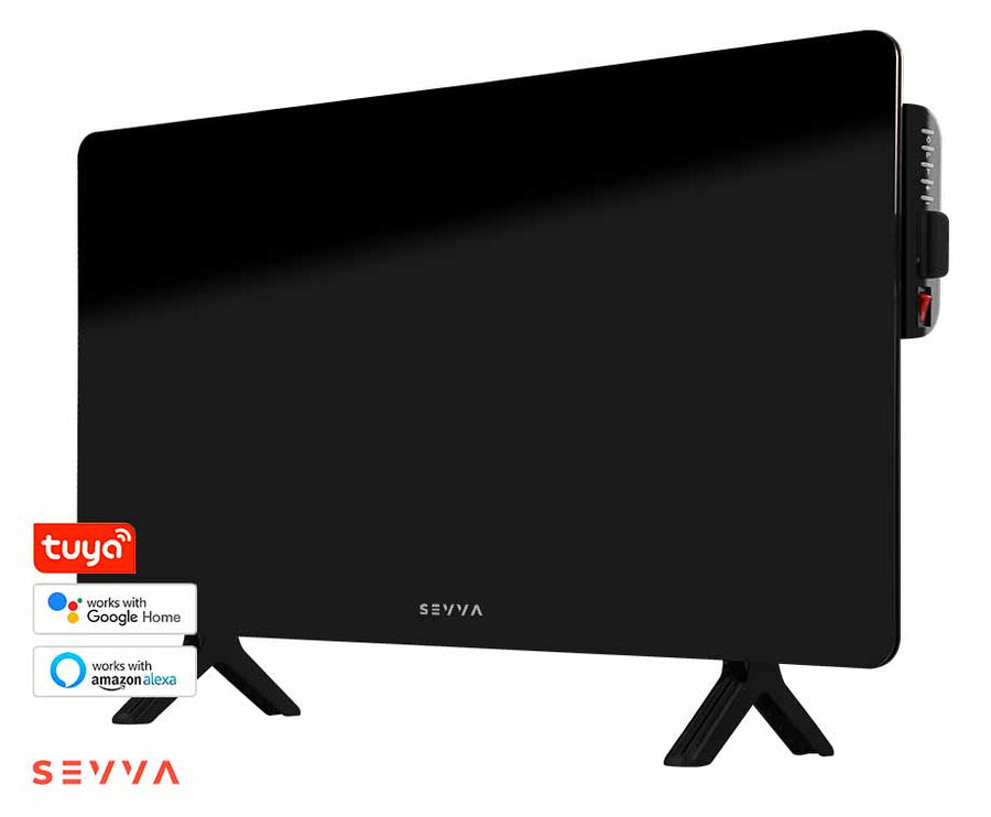 SEVVA® Slimme Infrarood Paneelverwarming - Zwart – SEVVA.nl